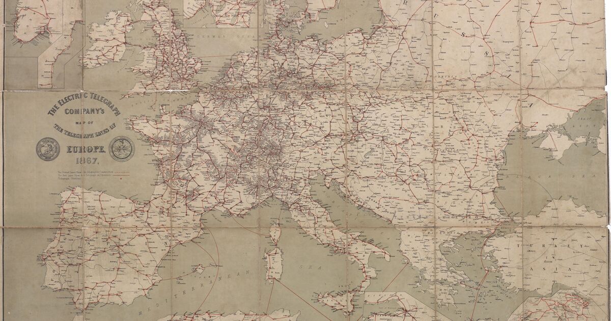 Salt Research: The Electric Telegraph Company map of the telegraphes ...