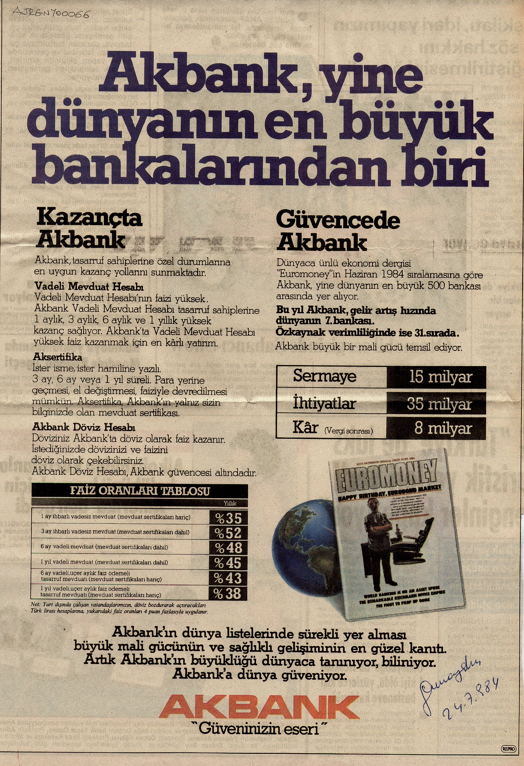 Salt Research: Akbank, reklam. Akbank, yine dünyanın en büyük ...