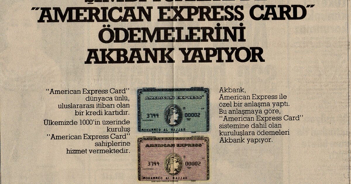 Salt Research: Akbank, reklam. ''American Express Card'' ile anlaşması ...