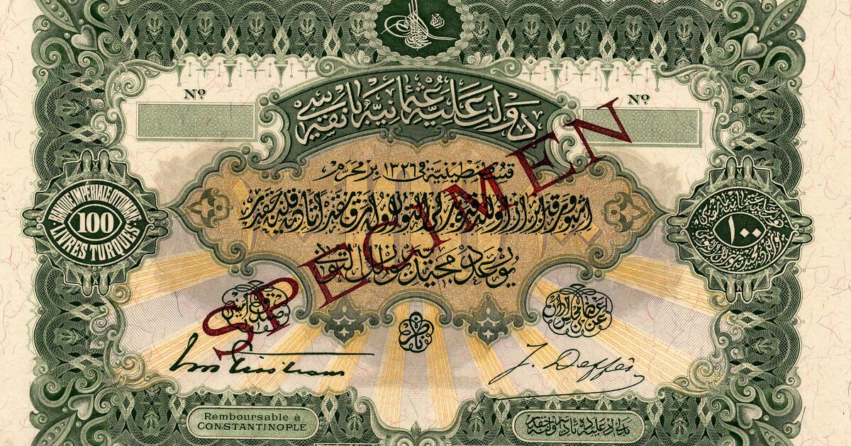 Salt Research: 100 liralık banknot - 100 livres turques. Tristram ve ...