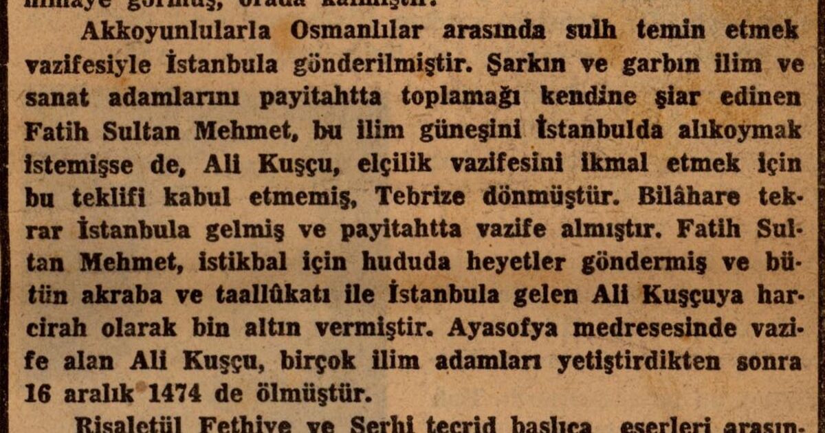 Salt Research: Geçmişte Bugün. Türkiye'nin ilk astronomi hocası, Ali ...