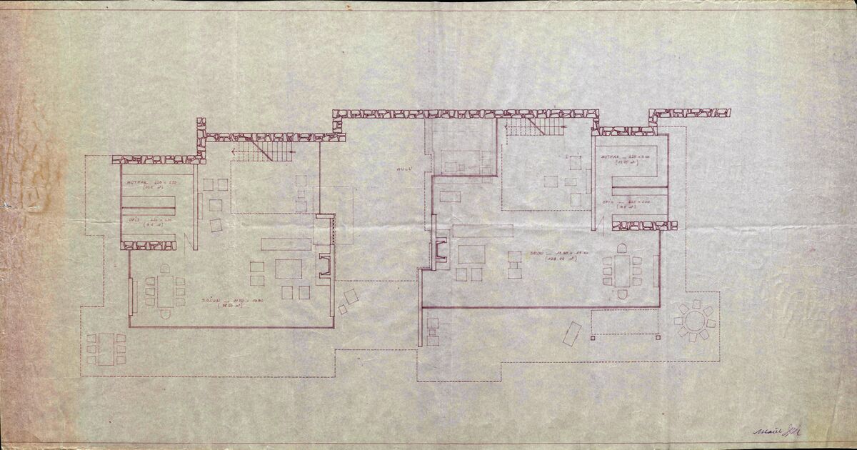 Salt Research: Burgazada'daki Kamhi-Grünberg Evi zemin kat planı ...