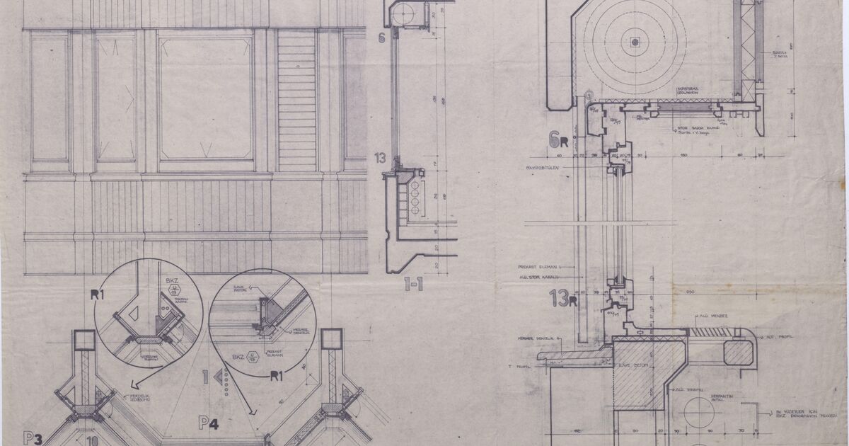 Salt Research: Naciye Sultan Konut Sitesi: Pencere Detay Çizimleri ...