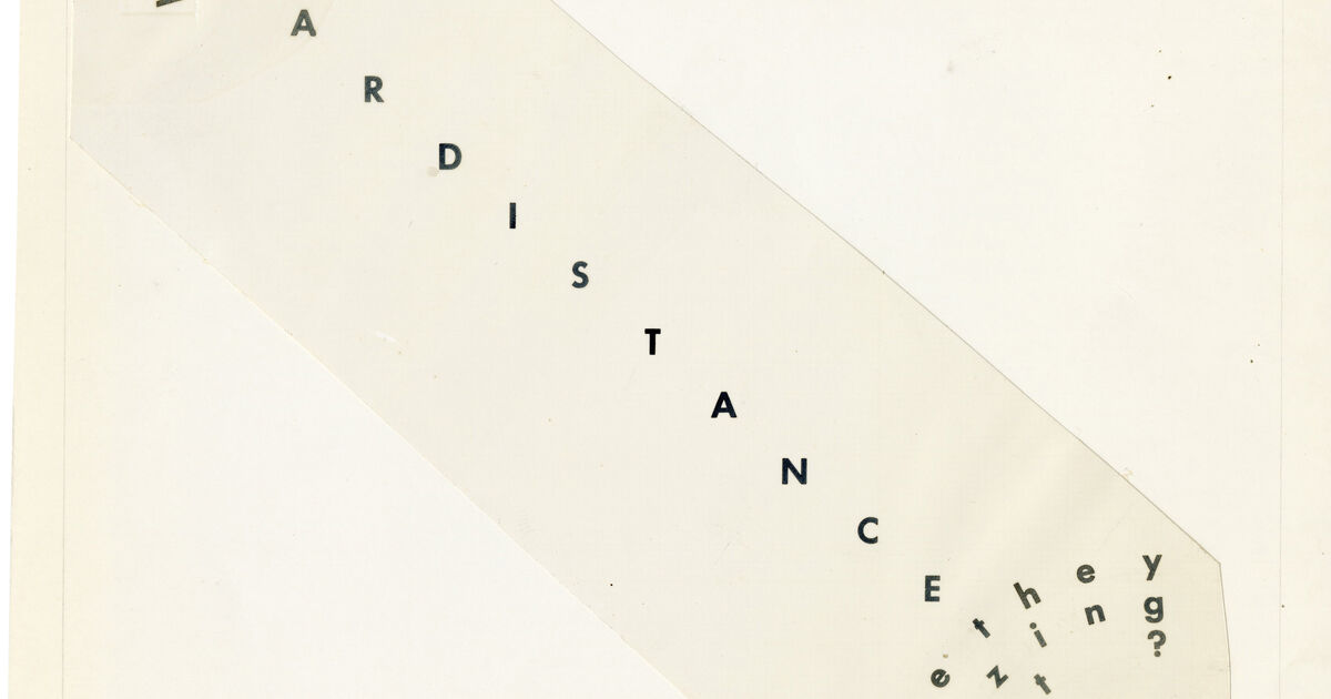 Salt Research: Mesafe tipografik çalışması - Distance typographic work