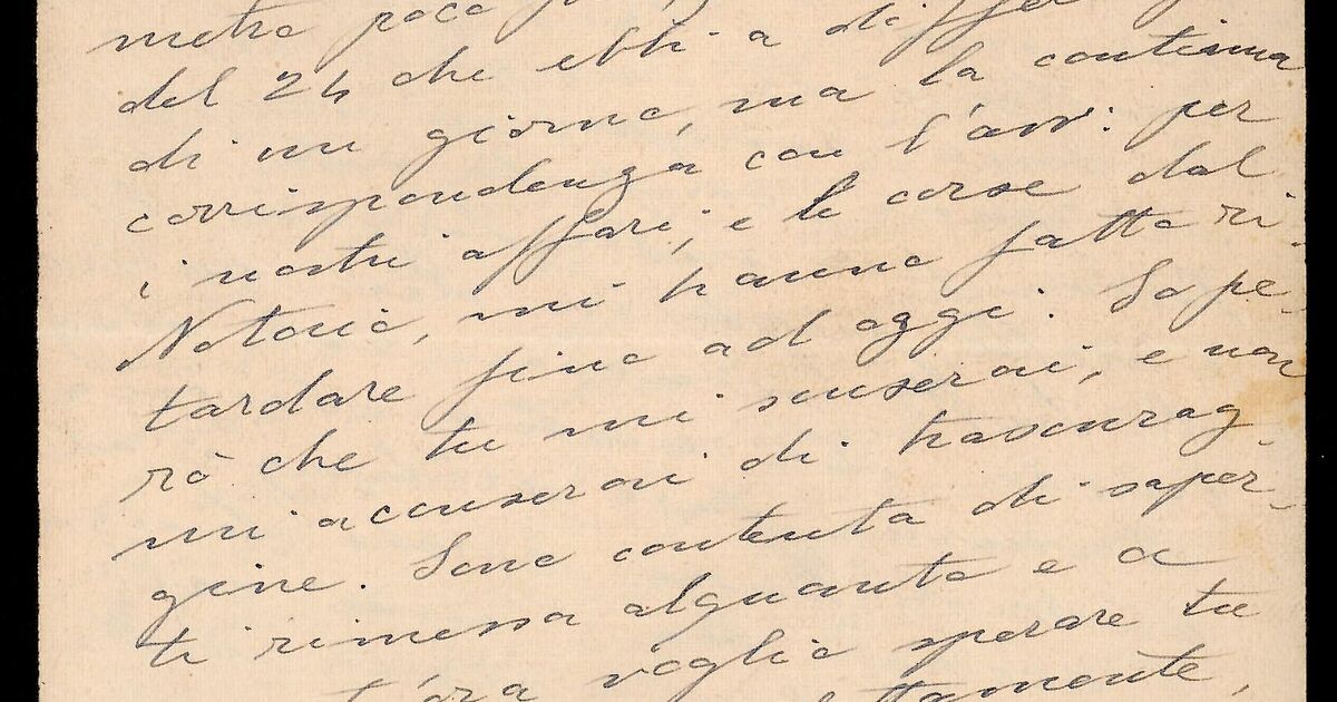 Salt Research: Letter from Elena Pecci to Aurora Fabiato about the ...