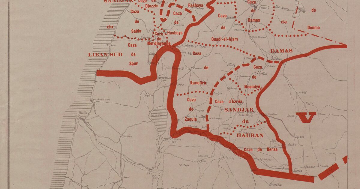 Salt Research: French Mandate of Syria and Lebanon Province Map. The ...