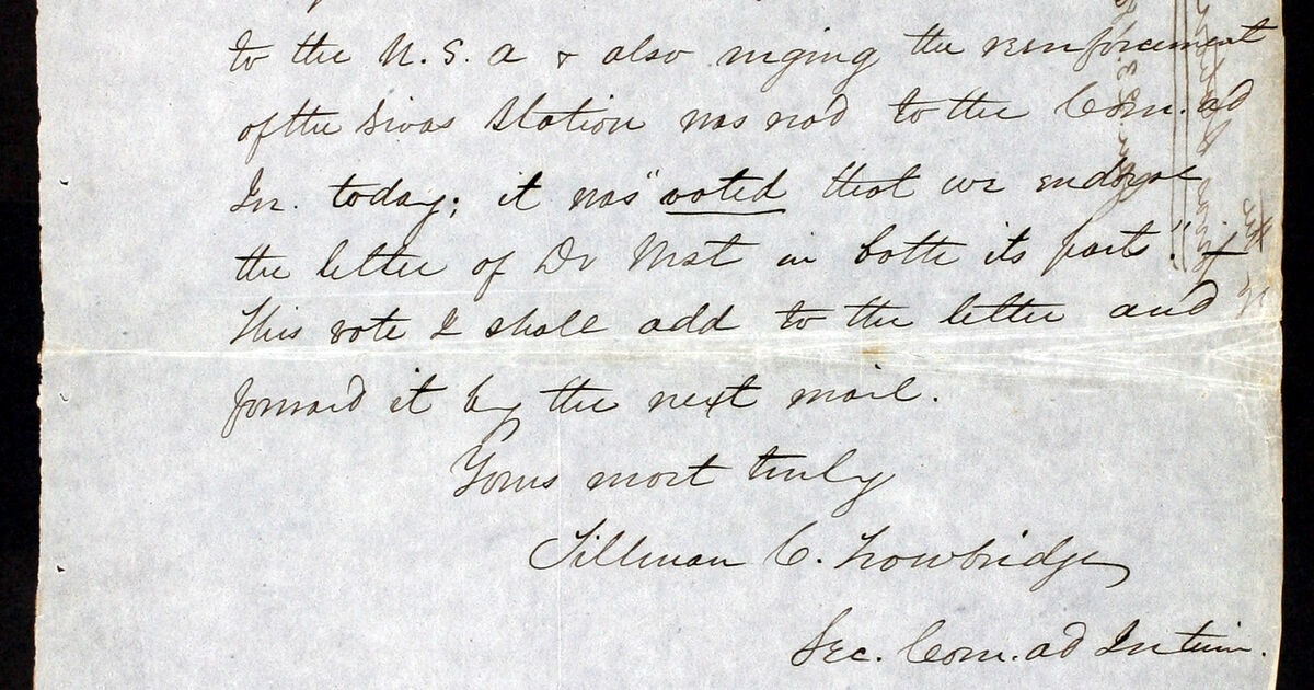 Salt Research: Letter, to Brethren of the Sivas Station, from Tillman C ...