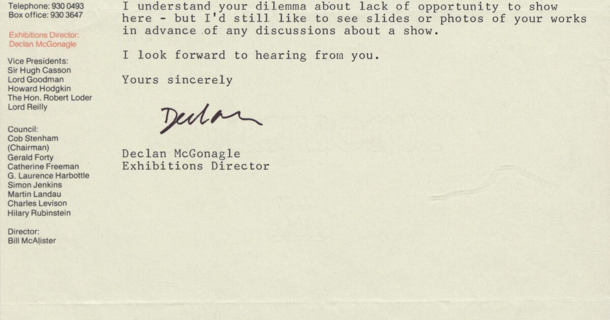 Salt Research: Declan McGonagle'ın (ICA Gallery Exhibitions Director ...