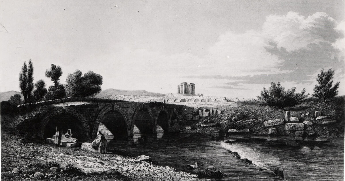 Salt Research: Rhyndacus mermer köprüsünün gravürü