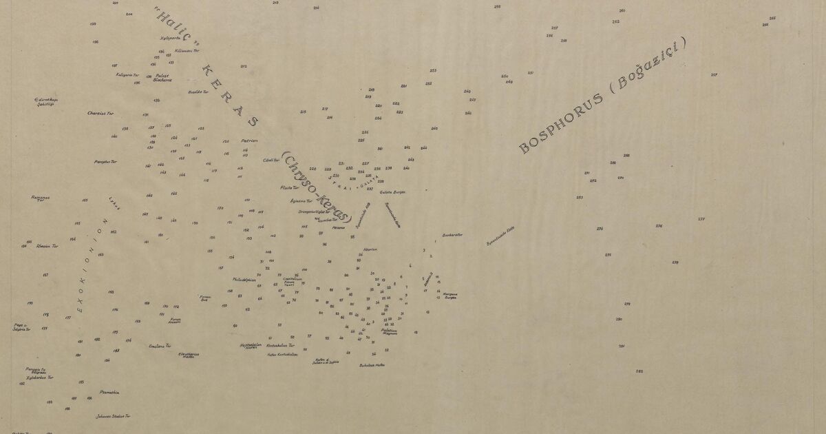 Salt Research: Haliç çevresini gösteren simgesel harita - Symbolic map ...
