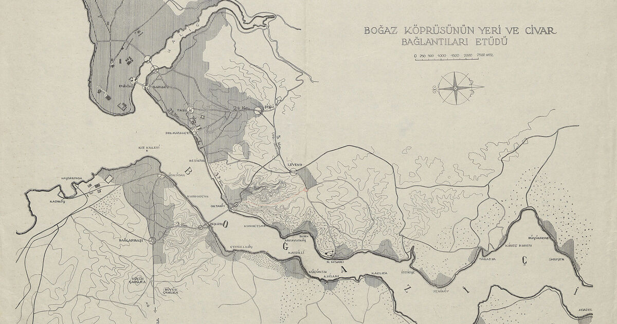 SALT Research: Köprü önerisini gösteren harita - Map showing the ...