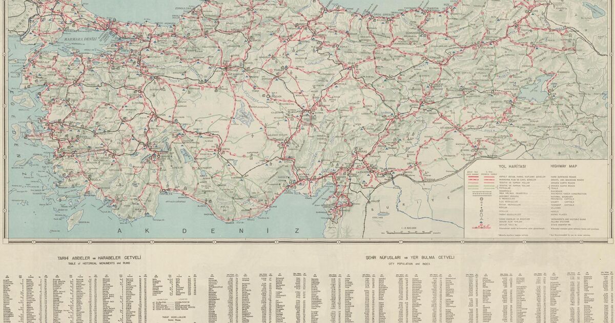 Salt Research: Türkiye Yol Haritası - Turkey Highway Map