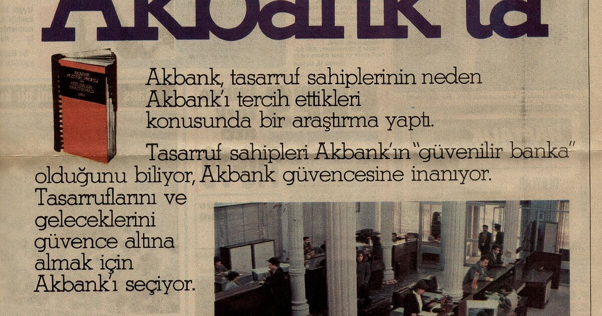 Salt Research: Akbank, reklam. Tasarruf sahiplerine göre güvence Akbank'ta